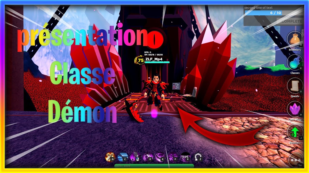 TUTO COMMENT AVOIR LA CLASSE DEMON (World // Zero) #ROBLOX - YouTube