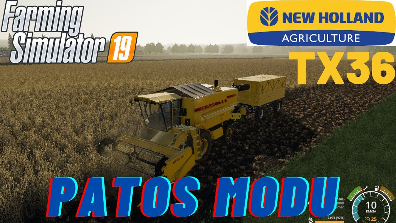FARMİNG SİMULATOR 19 PATOS MODU | FS 19 PATOS MODU | NEW HOLLAND TX36 ...