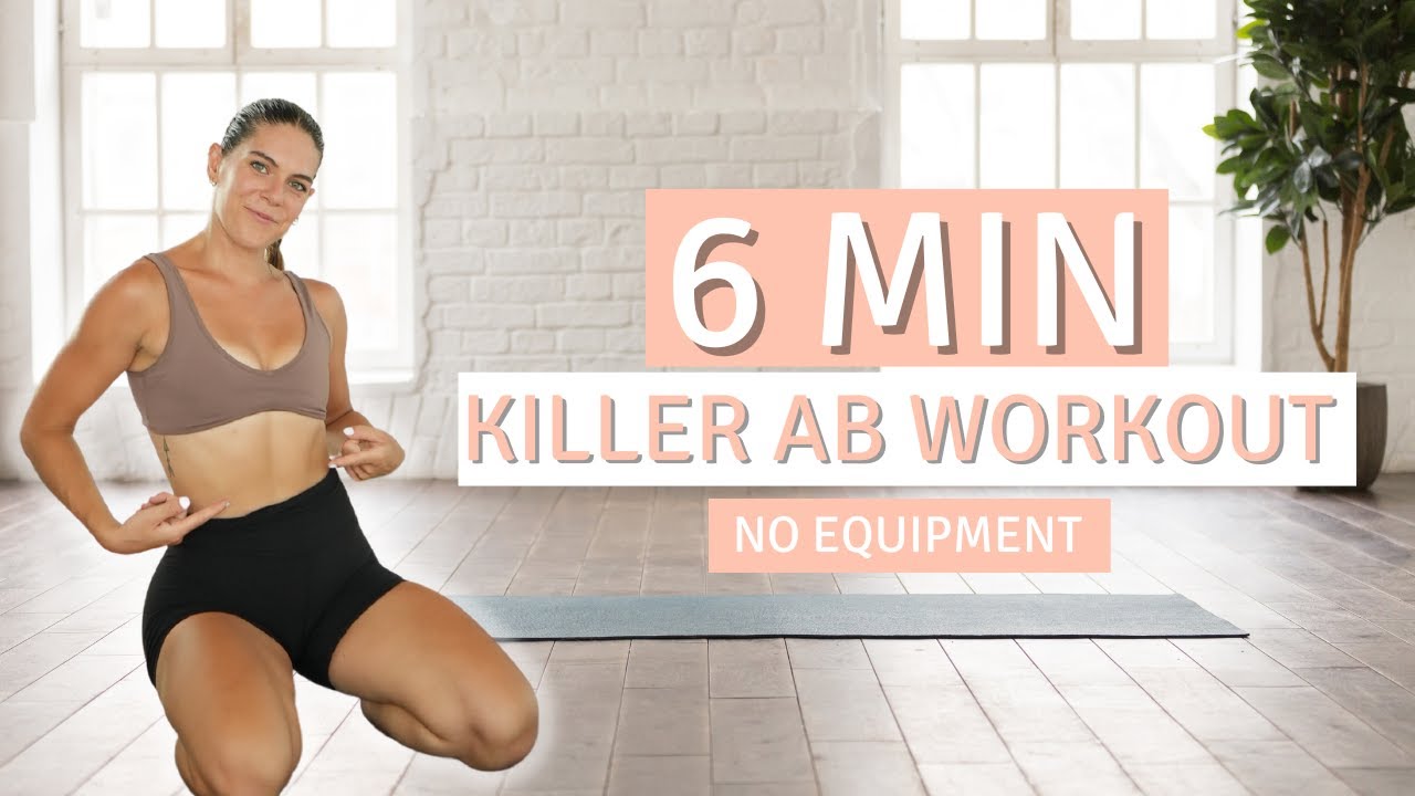 6 MINUTE INTENSE AB WORKOUT| no equipment (intense abs) - YouTube