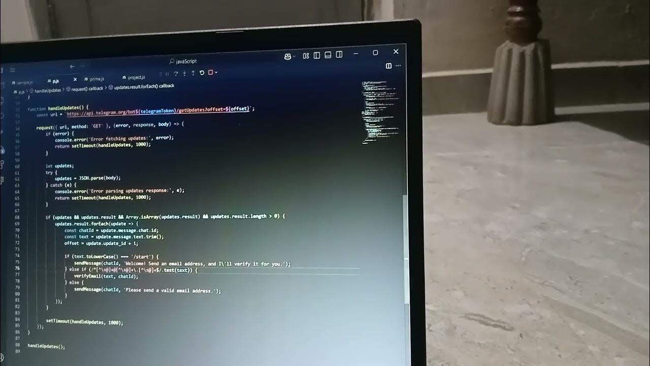Creating an Email verification api chatbot using js - YouTube