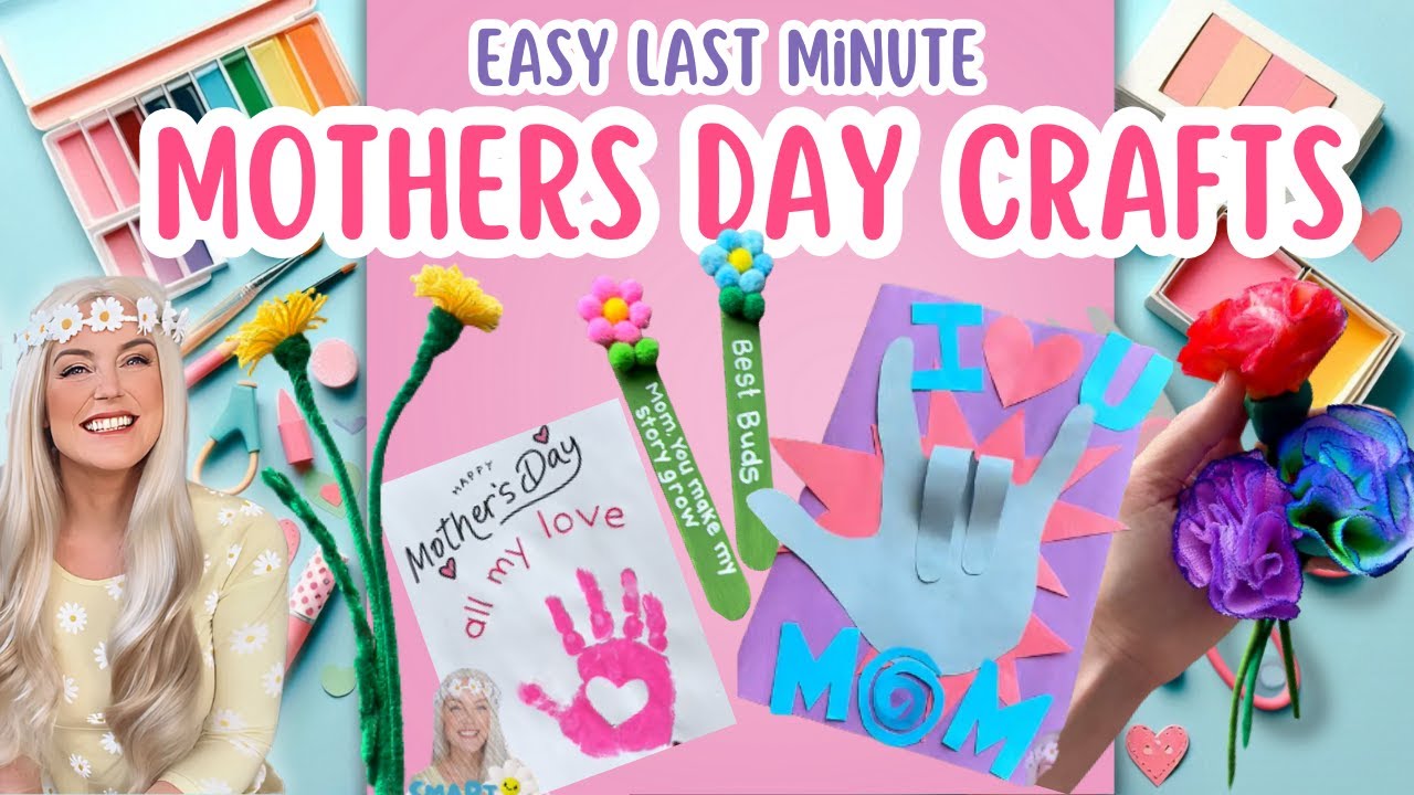 7 Easy Last-Minute Mother’s Day Crafts for Kids | DIY Gift Ideas with ...