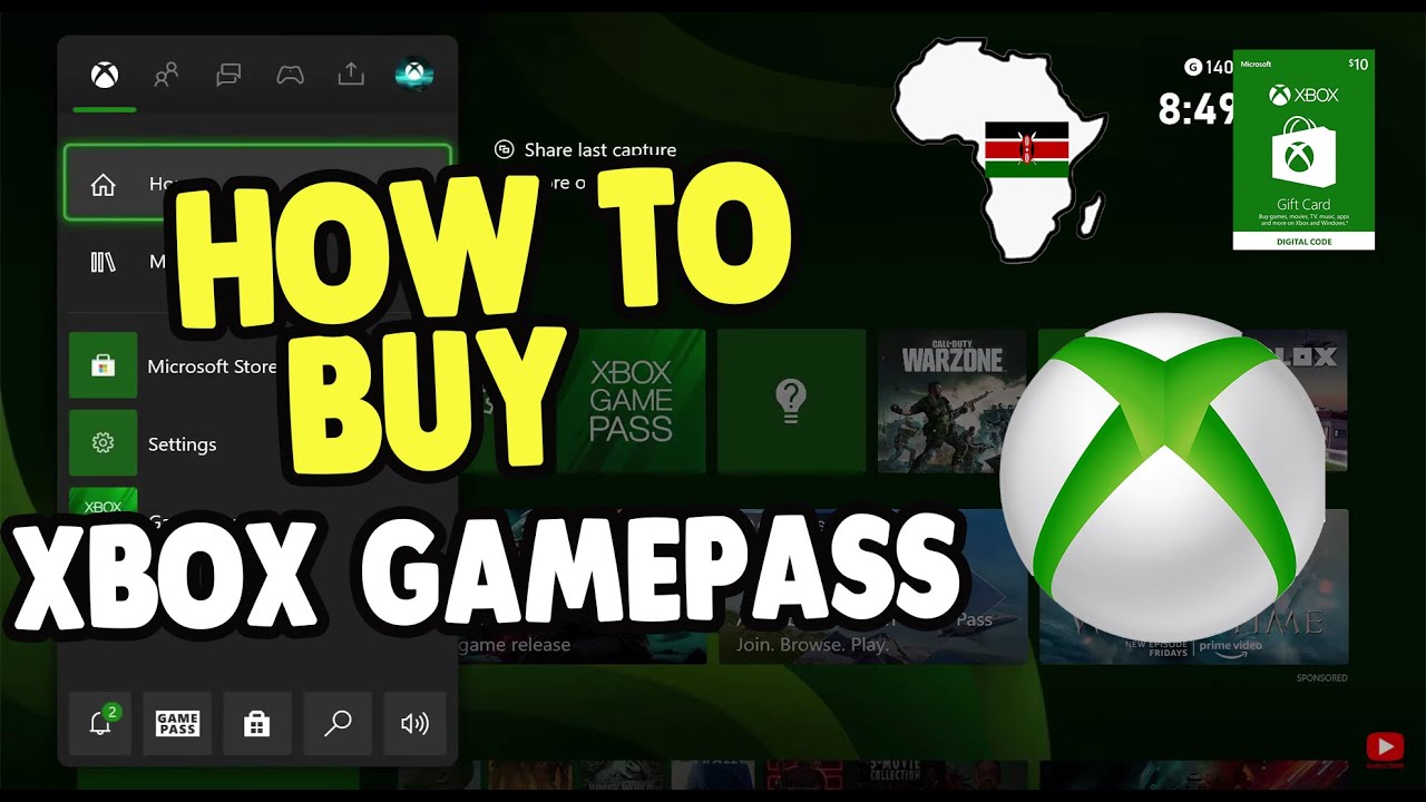 how to buy xbox Game pass ultimate, vbucks and games in Africa - Kenya ...