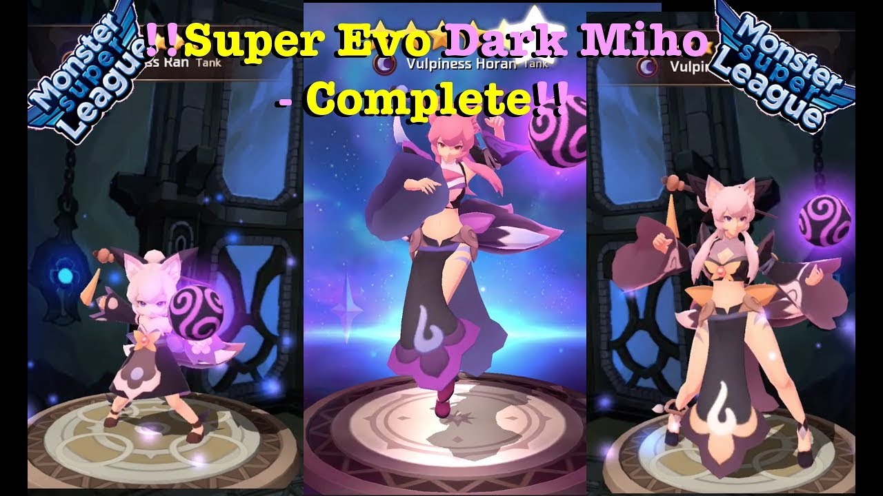 Dark Miho Super Evolution + Alternatives!! - Monster Super League (MSL) - YouTube