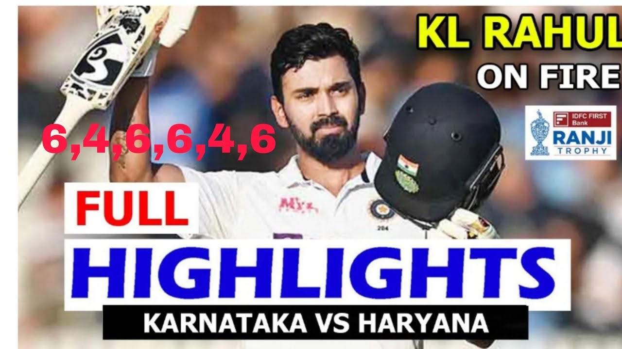 Full Highlights | Ranji Trophy Day 3 | Karnataka vs Haryana Ranji ...