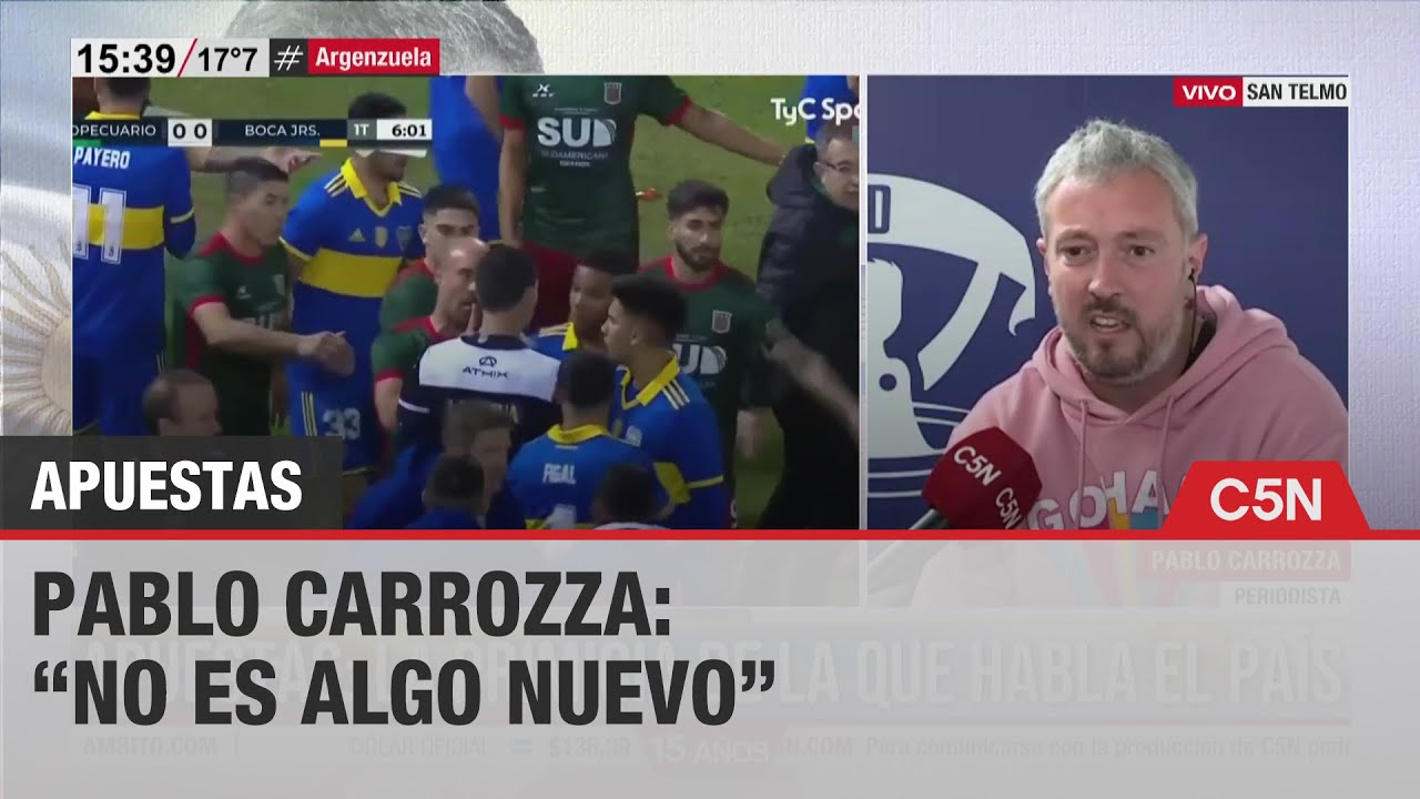 PABLO CARROZZA, sobre las APUESTAS en el FÚTBOL: "NO es algo NUEVO ...