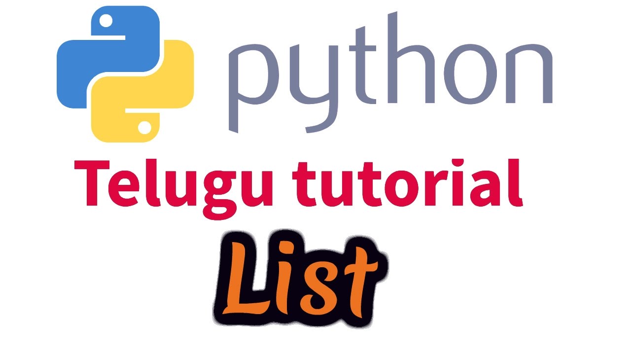 Python Telugu Tutorial 6 Python List Youtube