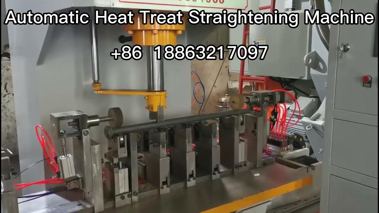 Automatic Heat Treat Straightening Machine - YouTube
