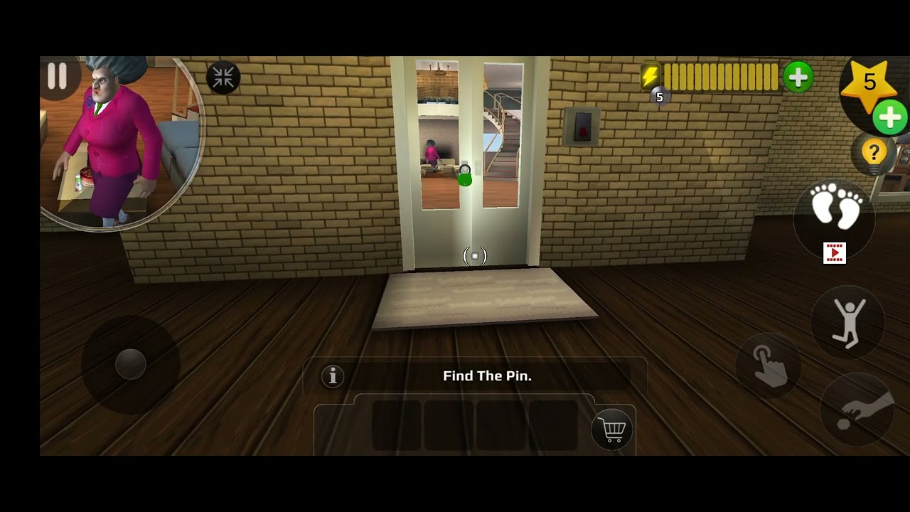 Scary Teacher/chapter 1/Episode 5/Pin Attach/Fun Game - YouTube