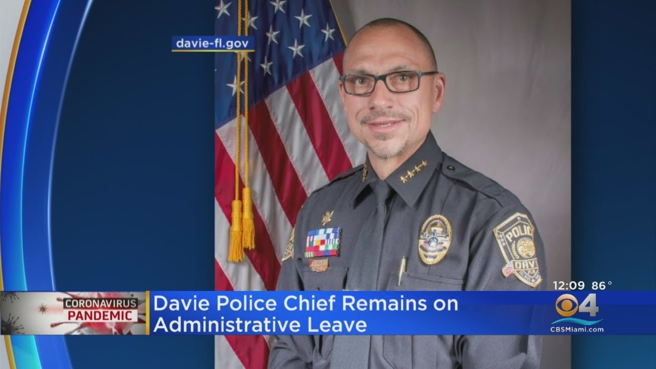 Davie Police Chief Dale Engle Placed On Administrative Leave - YouTube