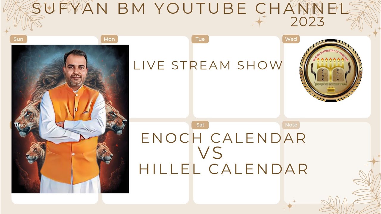 Enoch Calendar vs Hillel Calendar. - YouTube