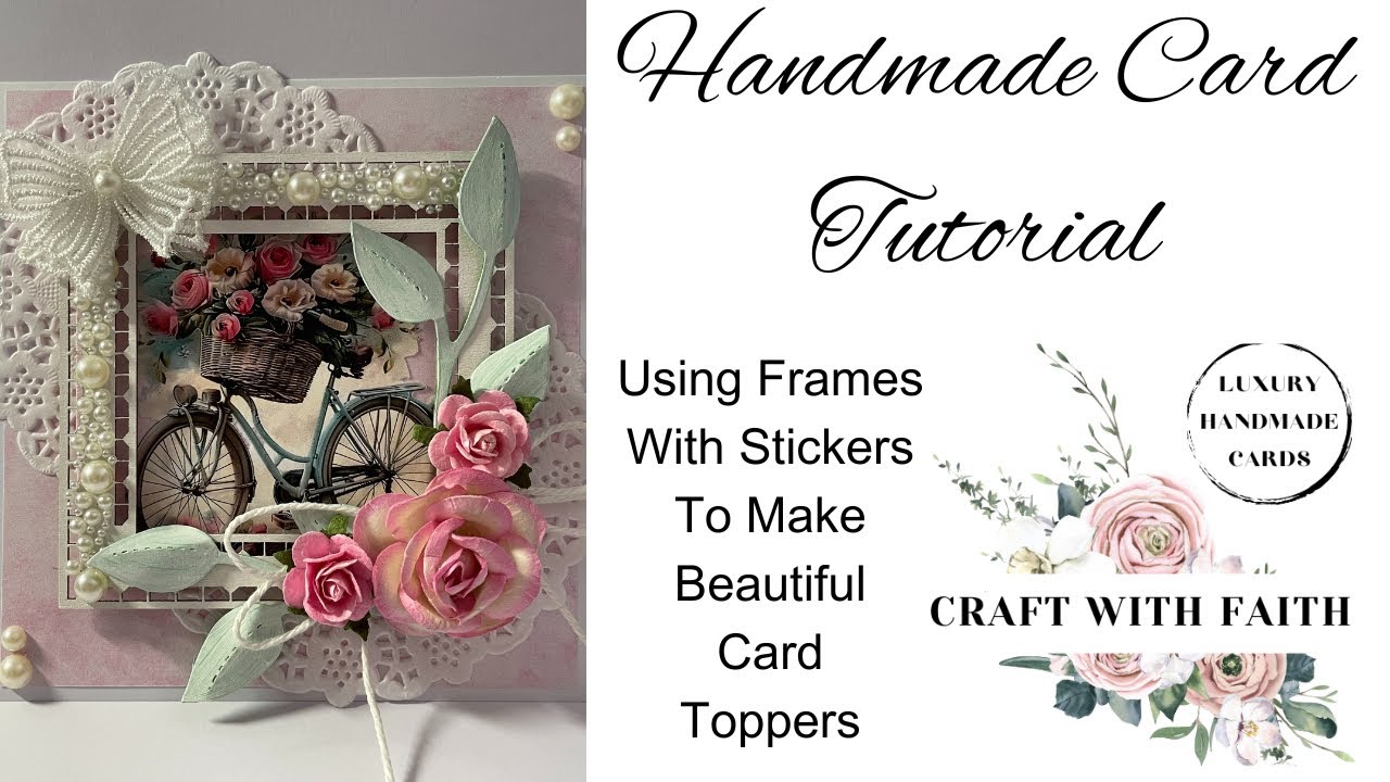 Make in 5 minutes. Using stickers to make beautiful handmade cards ...