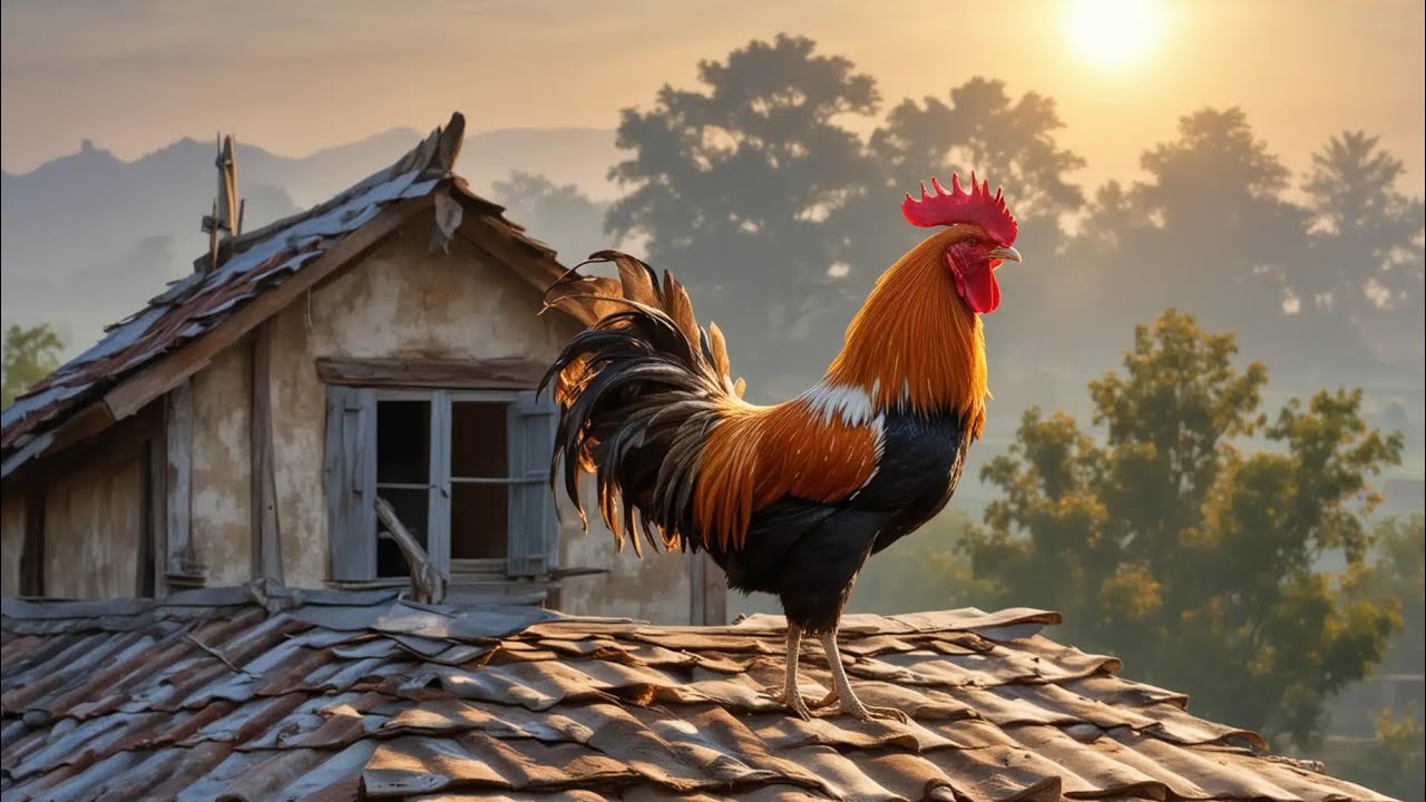 Rooster crowing early in morning 🐓🐓 - YouTube