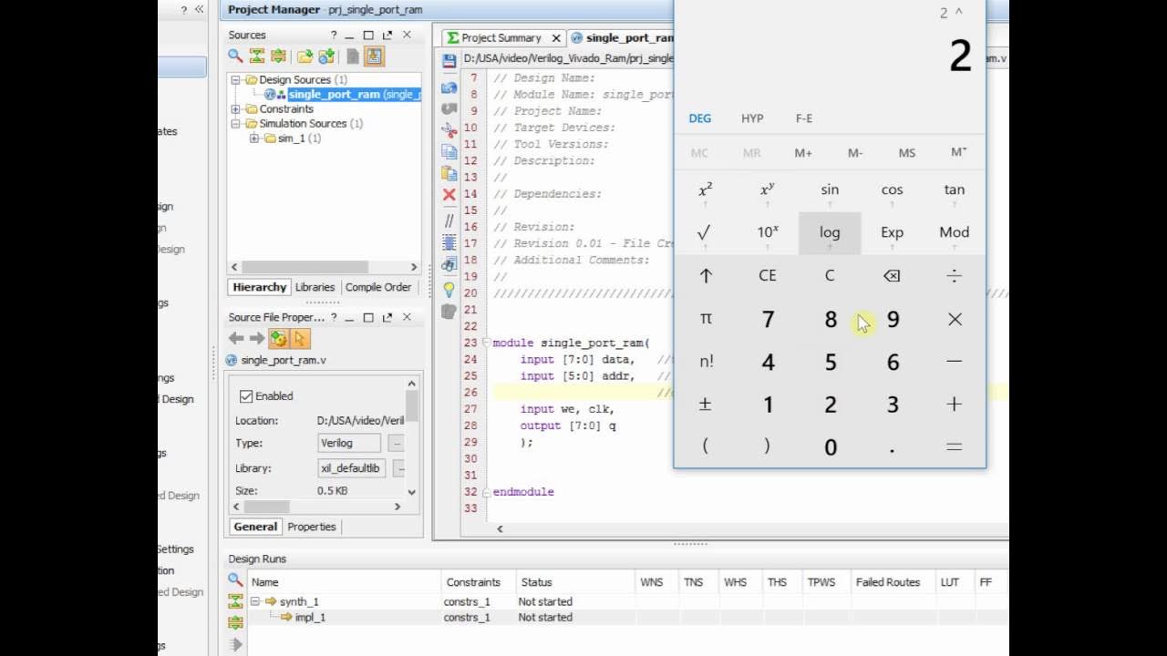 Verilog Tutorial 06: Single Port Ram - YouTube