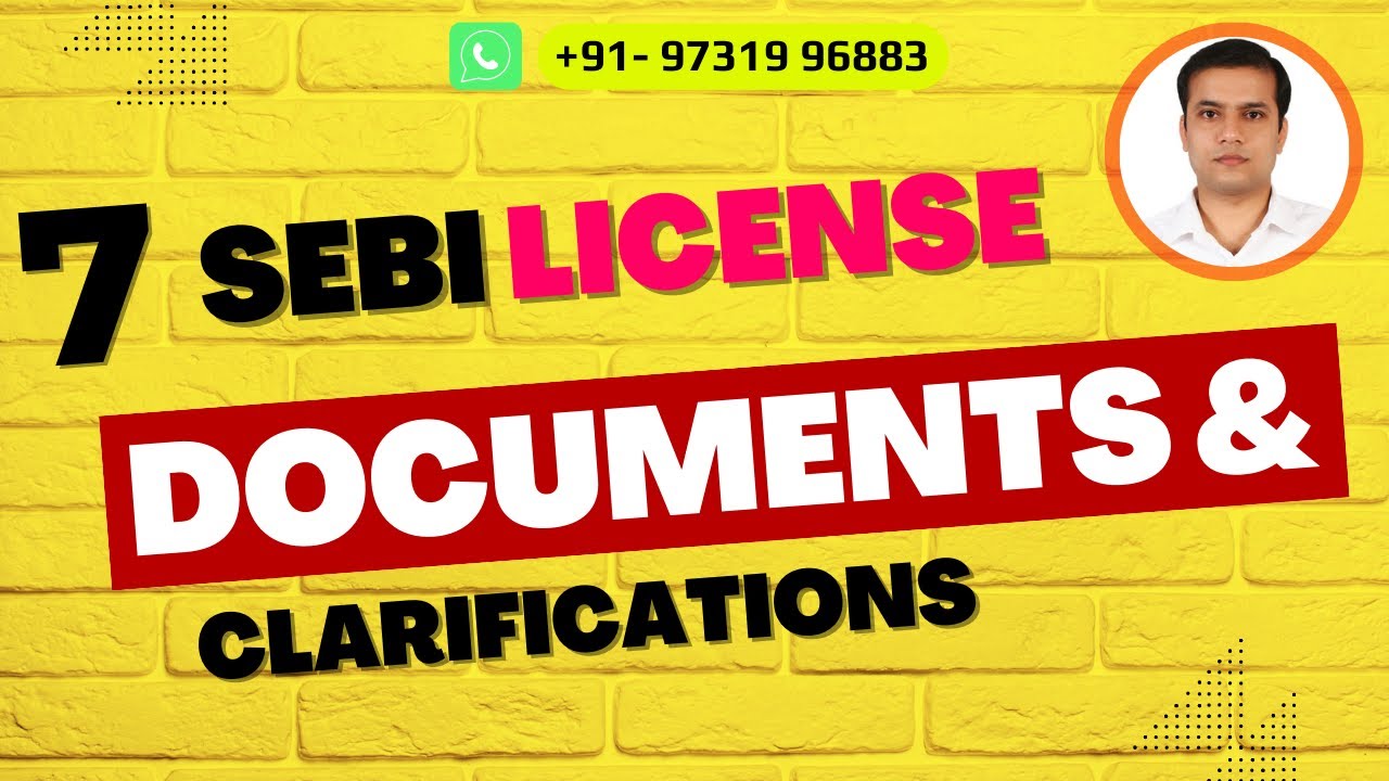 SEBI research analyst license documents and clarifications questions ...