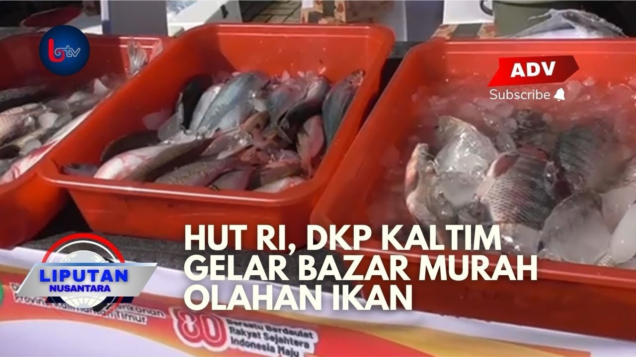 HUT RI, DKP KALTIM GELAE BAZAR MURAH OLAHAN IKAN - YouTube