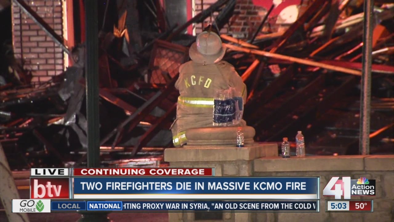 KCFD still battling flames from Independence fire - YouTube