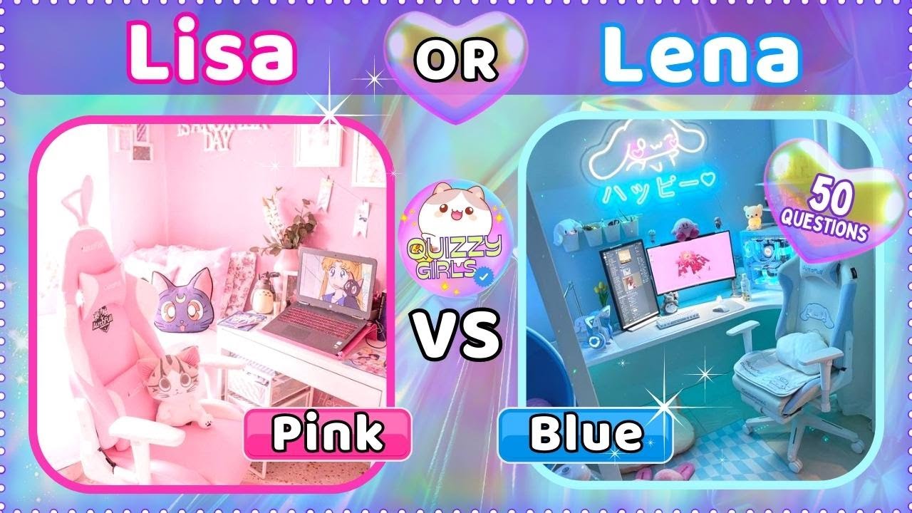 Choose Between Pink and Blue in the Lisa or Lena Game💗💙Lisa or lena ...
