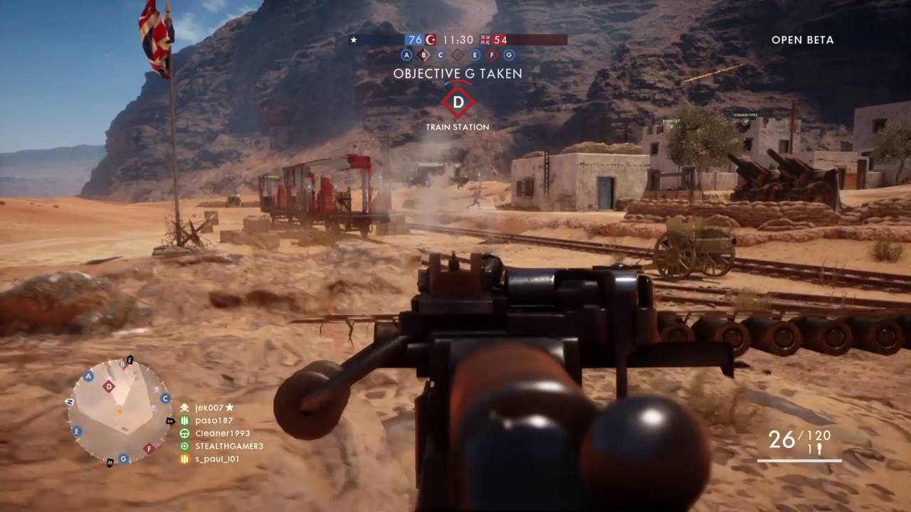 Battlefield 1 beta M1909 benét-mercié gameplay - YouTube