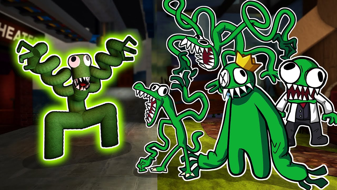 Boyfriend Vs. Rainbow Friends Family But Green Character...? Rainbow ...