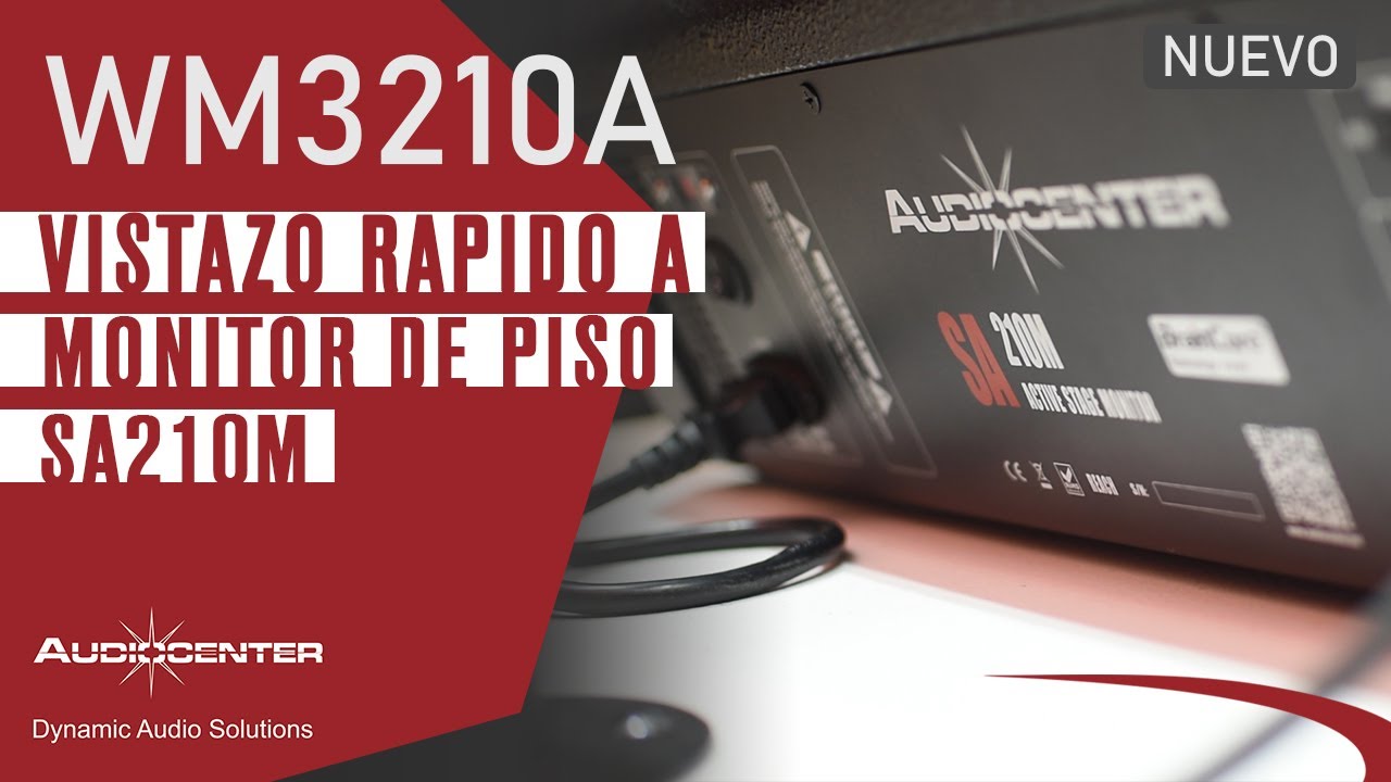 Vistazo rápido Monitor de piso WM3210A SA210M de Audiocenter - YouTube