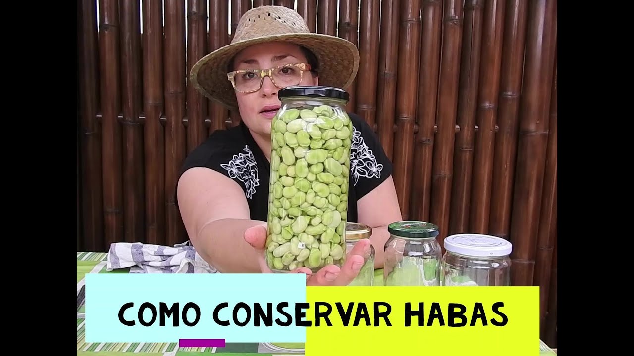Como Conservar | Envasar | Embotar HABAS con sus VAINAS - YouTube