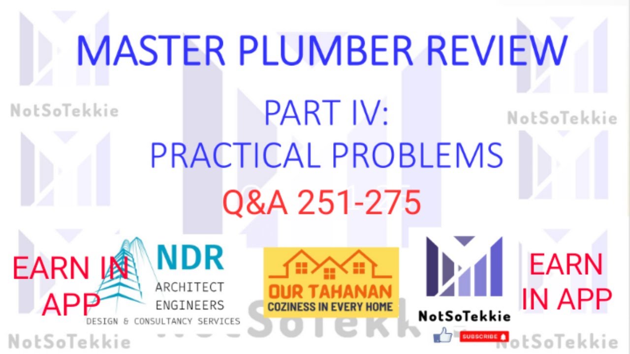 PRACTICAL PROBLEMS SET 3 Q&A 251-275 MASTER PLUMBER REVIEW - YouTube