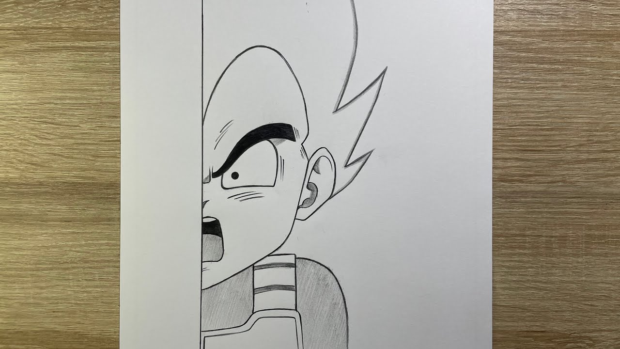 How to Draw Vegeta from Dragon Ball Daima | Step-by-Step Anime Drawing ...