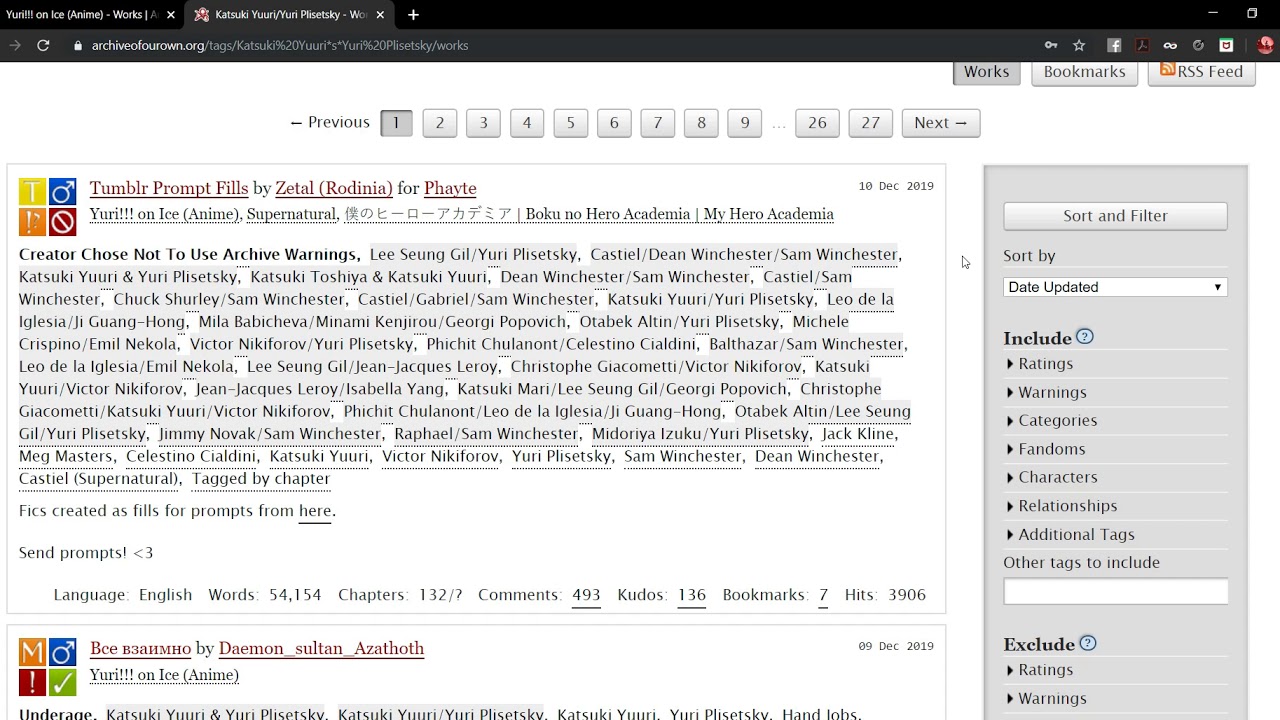 Navegando por Ao3 como lector -Archive of Our Own- sin cuenta (Video ...