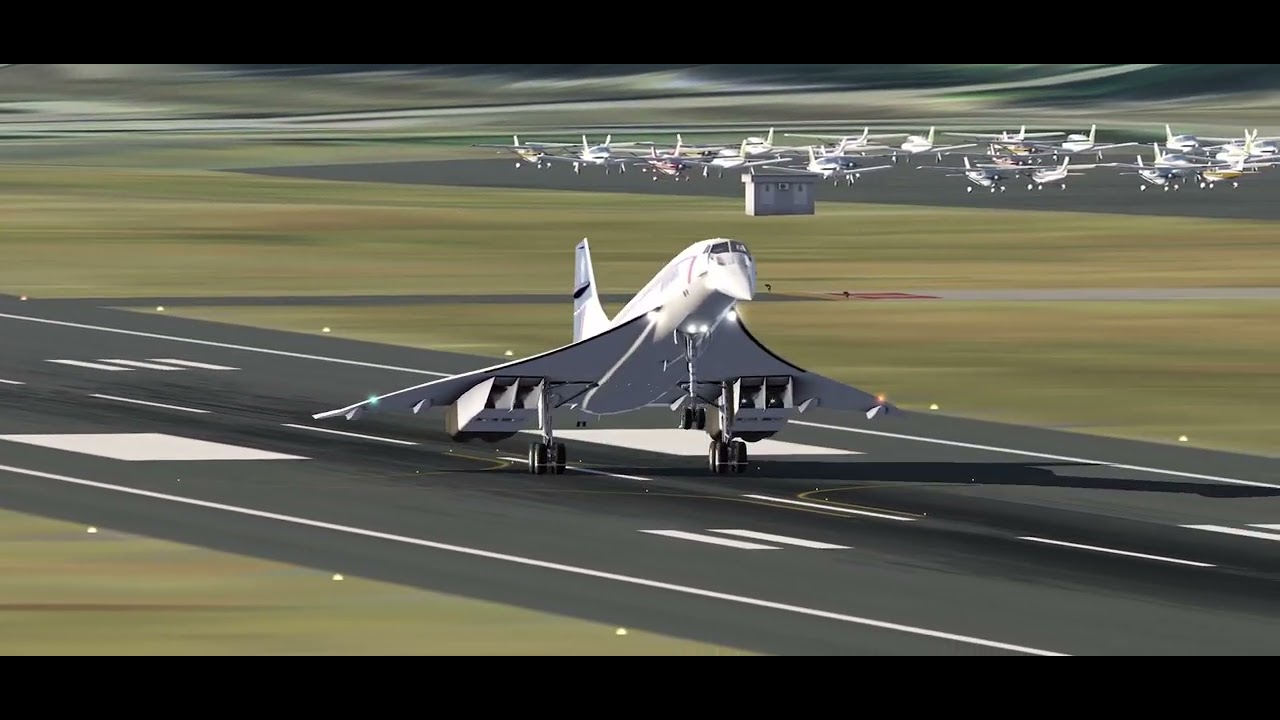 Concorde plane Best Landing ️ - YouTube