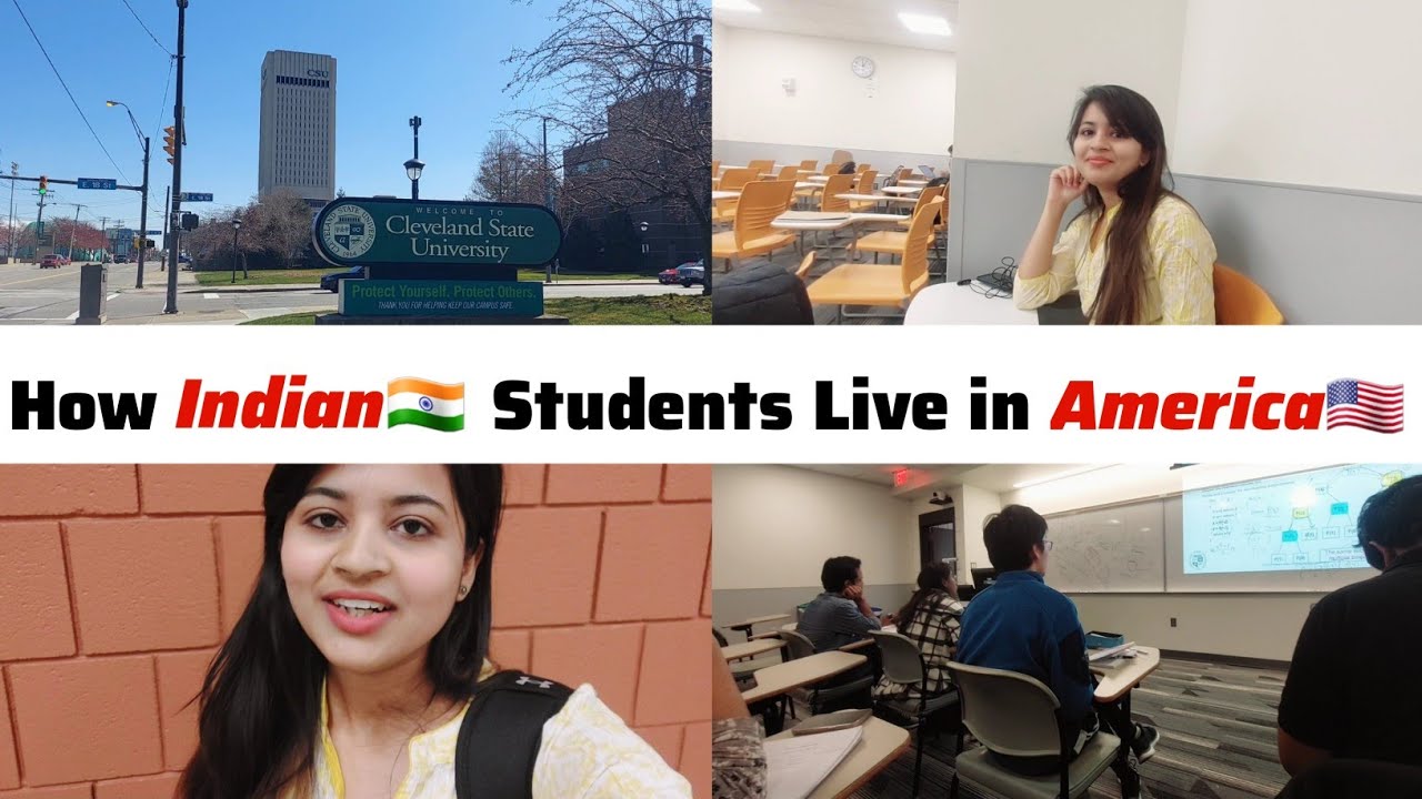 How Indian🇮🇳 Students Live in America🇺🇸 | Realistic College life in USA ...