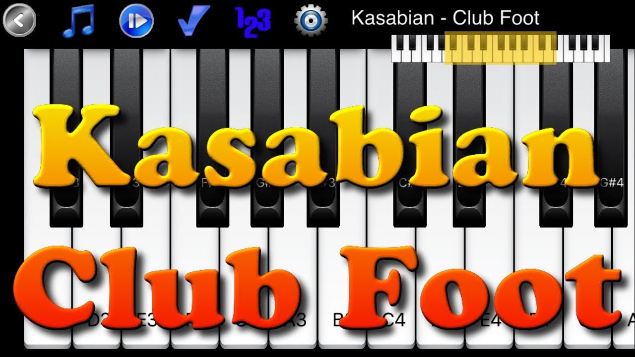 Kasabian Club Foot Learn To Master Piano Melody Youtube