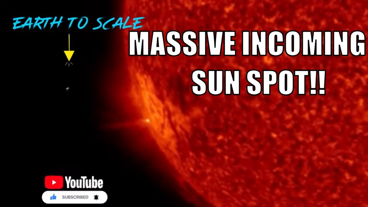 NOW THIS! Massive Incoming SUN Spot / OUR SUN December 21, 2020 - YouTube