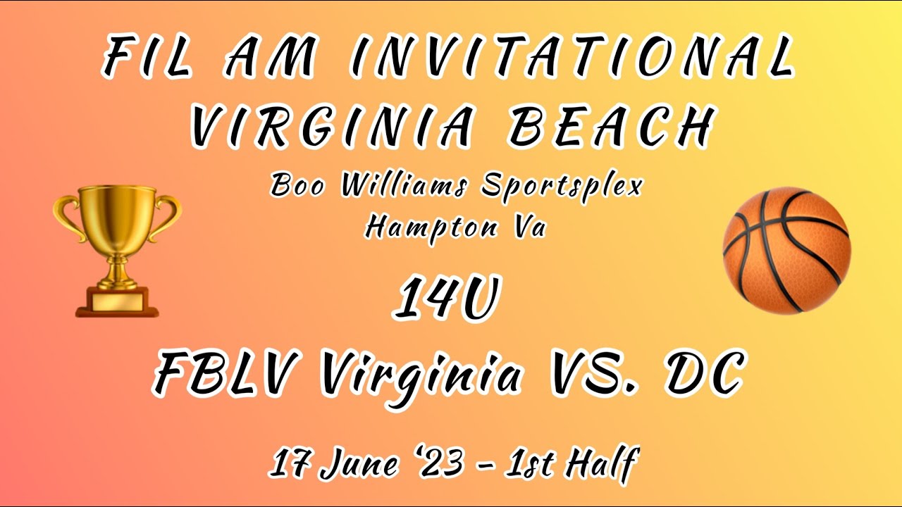 FIL AM INVITATIONAL VB 2023 - 14U - FBLV Virginia VS. DC - June 17 ...