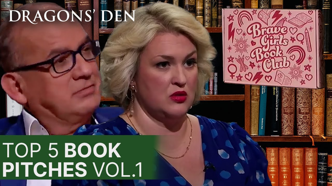 Top 5 Book Related Pitches In The Den | Vol.1 | COMPILATION | Dragons ...