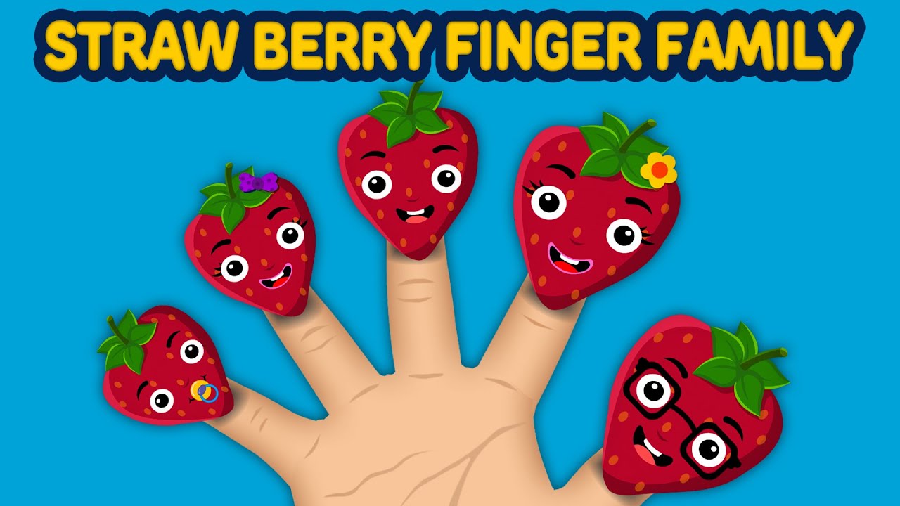 Strawberry Finger Family | Finger Family Songs for kids | Finger Family ...