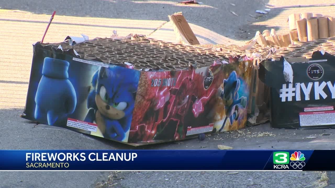 Sacramento neighborhoods deal with used illegal fireworks trash after ...