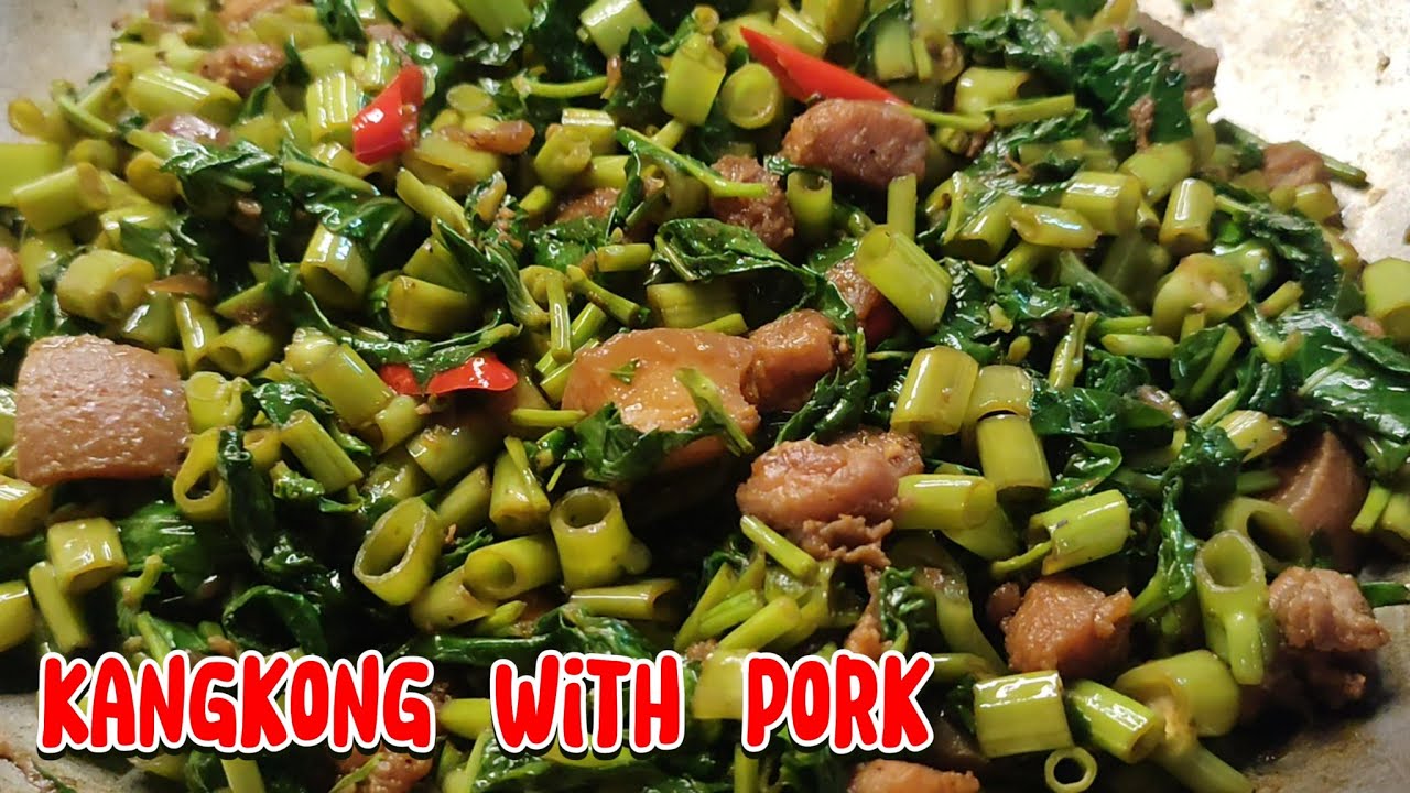 Low Budget Ulam | Kangkong With Pork | Easy Ulam Pinoy Recipe - YouTube