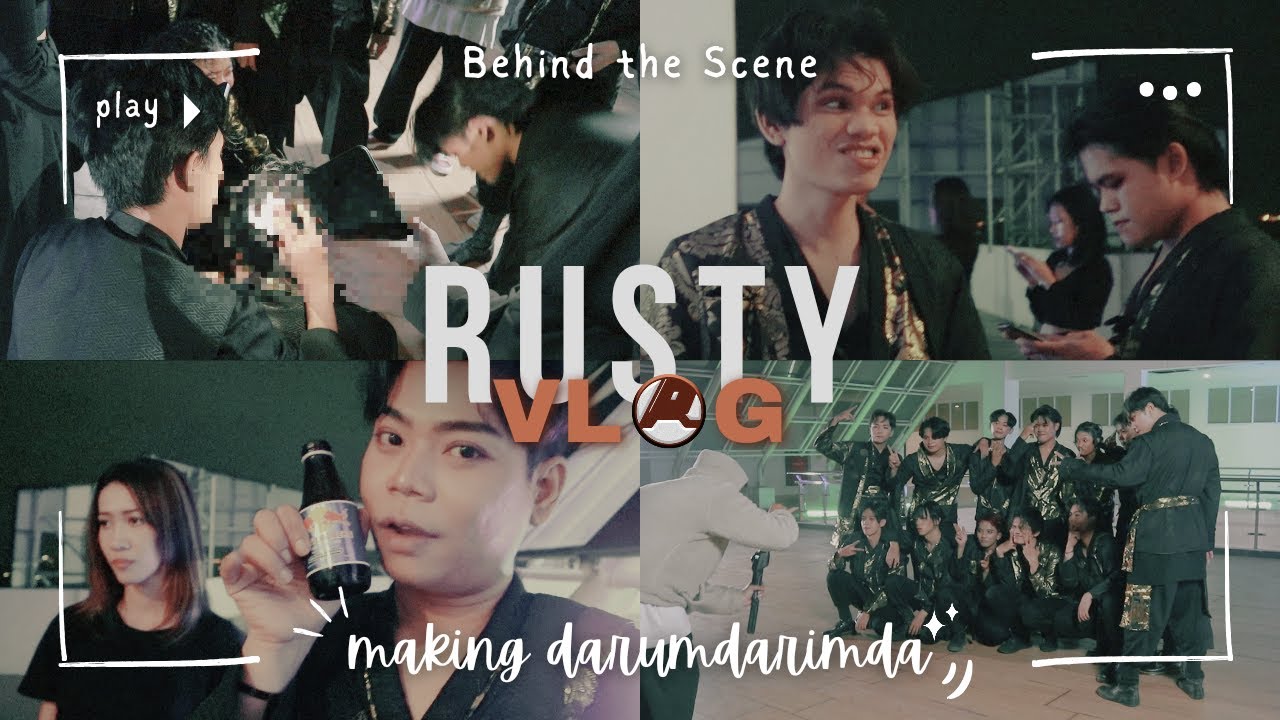 RUSTY VLOG: Behind the Scene Darumdarimda 🐵 - YouTube