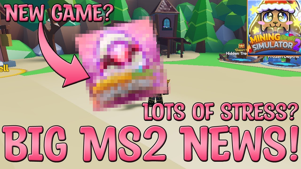 🚨BIG MS2 NEWS! New Rumble Studios Game? Huge Stress!😰 - Roblox Mining ...