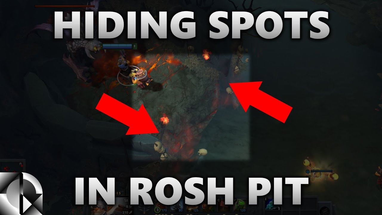 +1MMR: Hiding Spots in Roshan's Pit | Dota 2 7.28b - YouTube