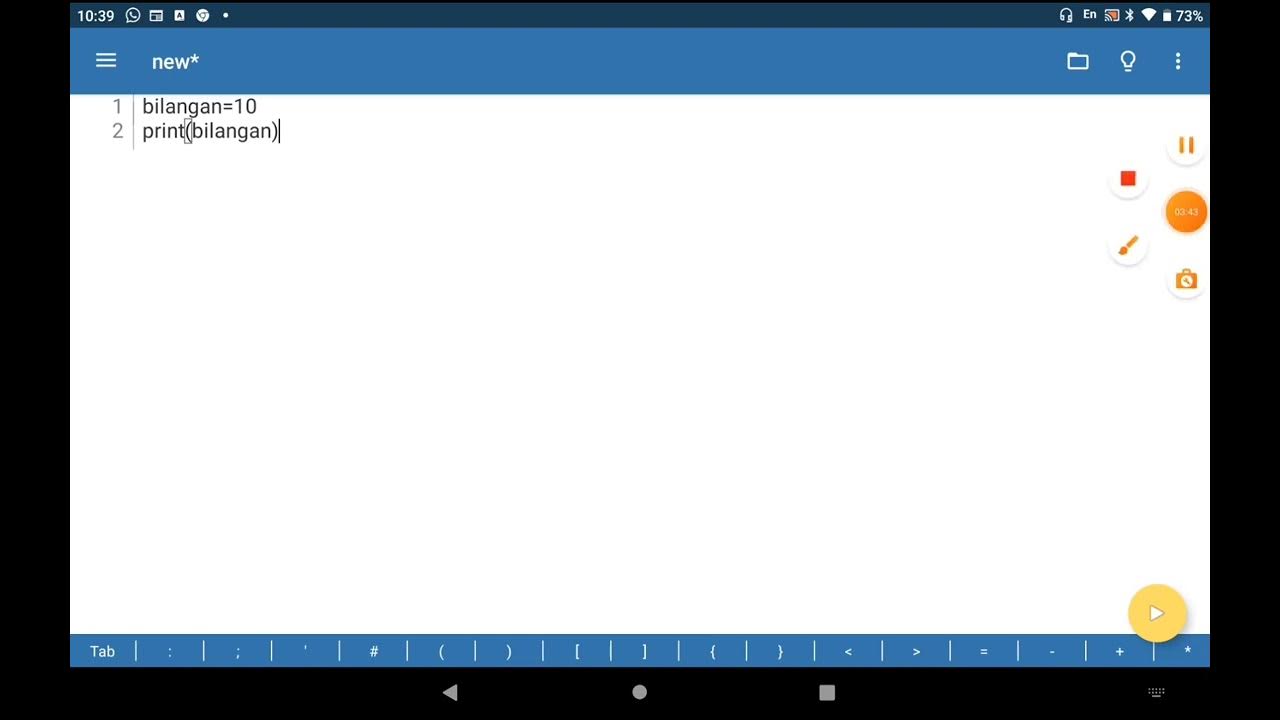 Seri Belajar Pemrograman Python di Android l Variabel - YouTube