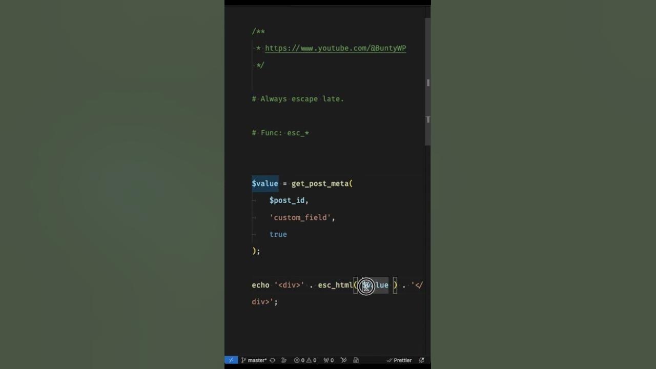 Don T Make This Mistake While Escaping In Wordpress Shorts Buntywp Wordpress Youtube