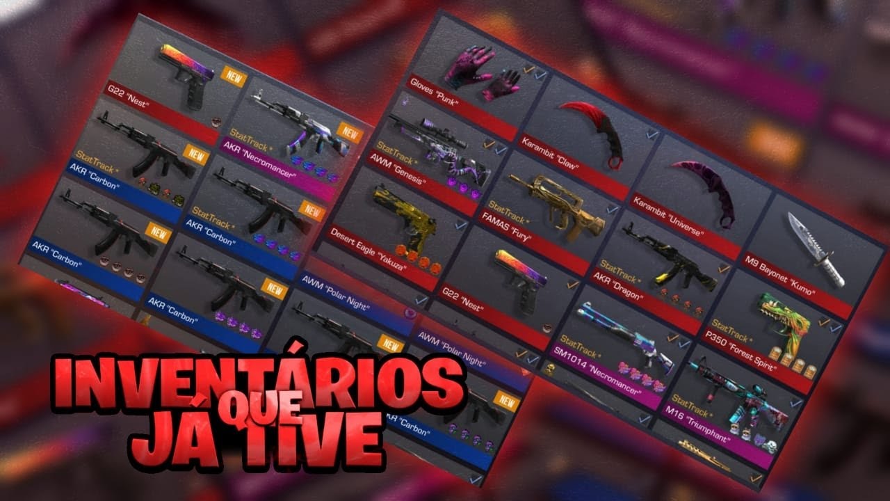 Mostrando o inventário milionário | como é um inventario de ...