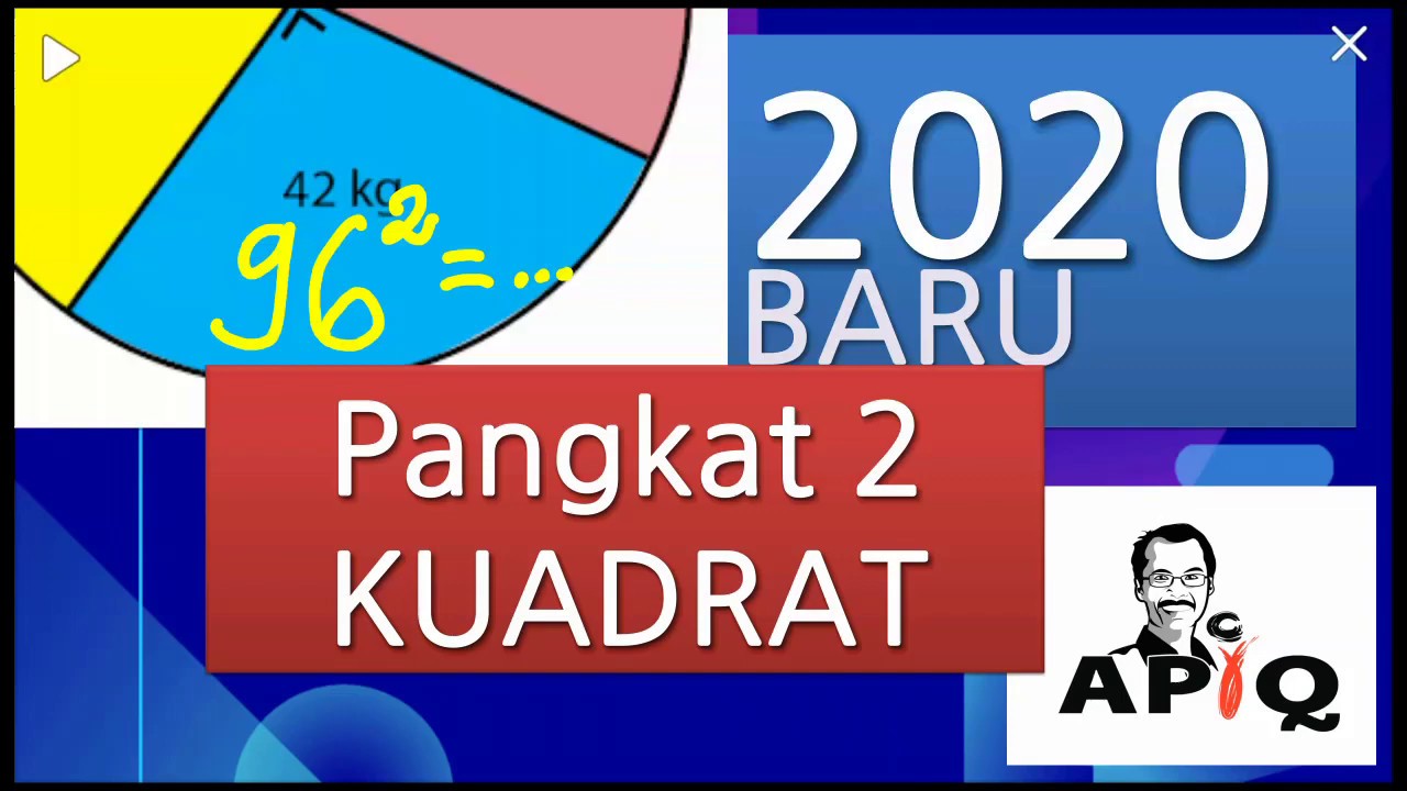 Cara Menghitung Kuadrat Pangkat 2 Mudah 7 Detik - YouTube
