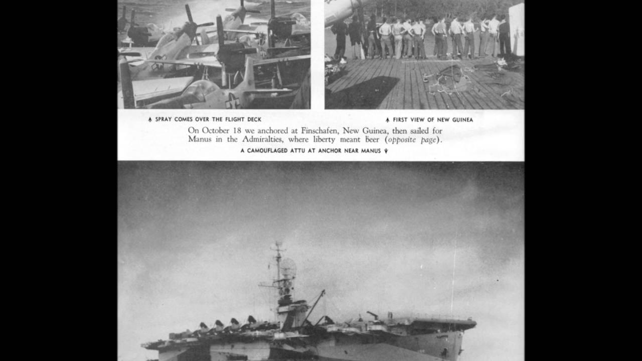 USS Attu CVE 102 WWII Cruise Book Preview - YouTube
