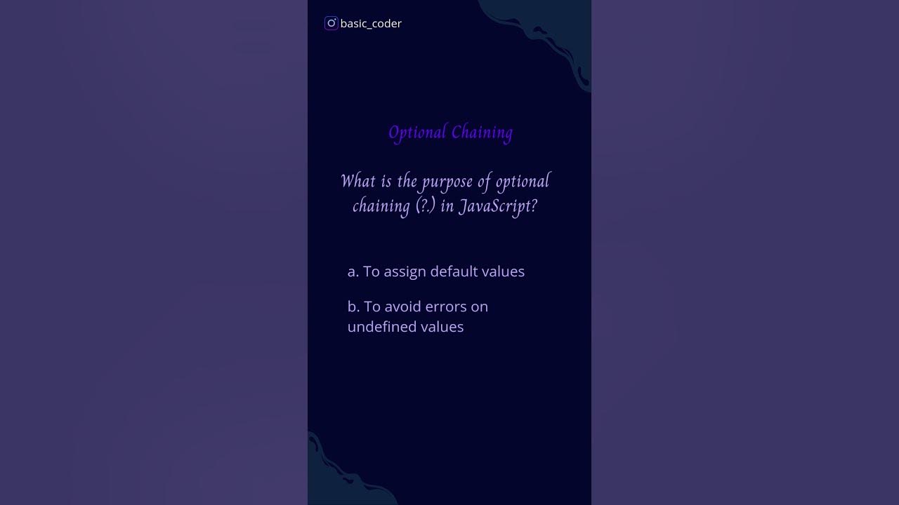 JavaScript Quiz: Optional Chaining Trick Explained - YouTube