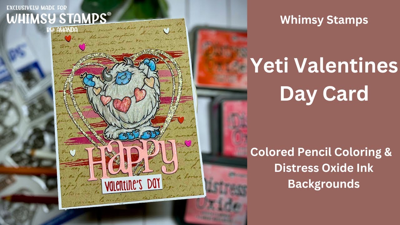 Whimsy Stamps | Yeti Valentines Day | Jan 25, 2024 - YouTube