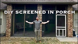 I Screened in My Patio for less than $500!!