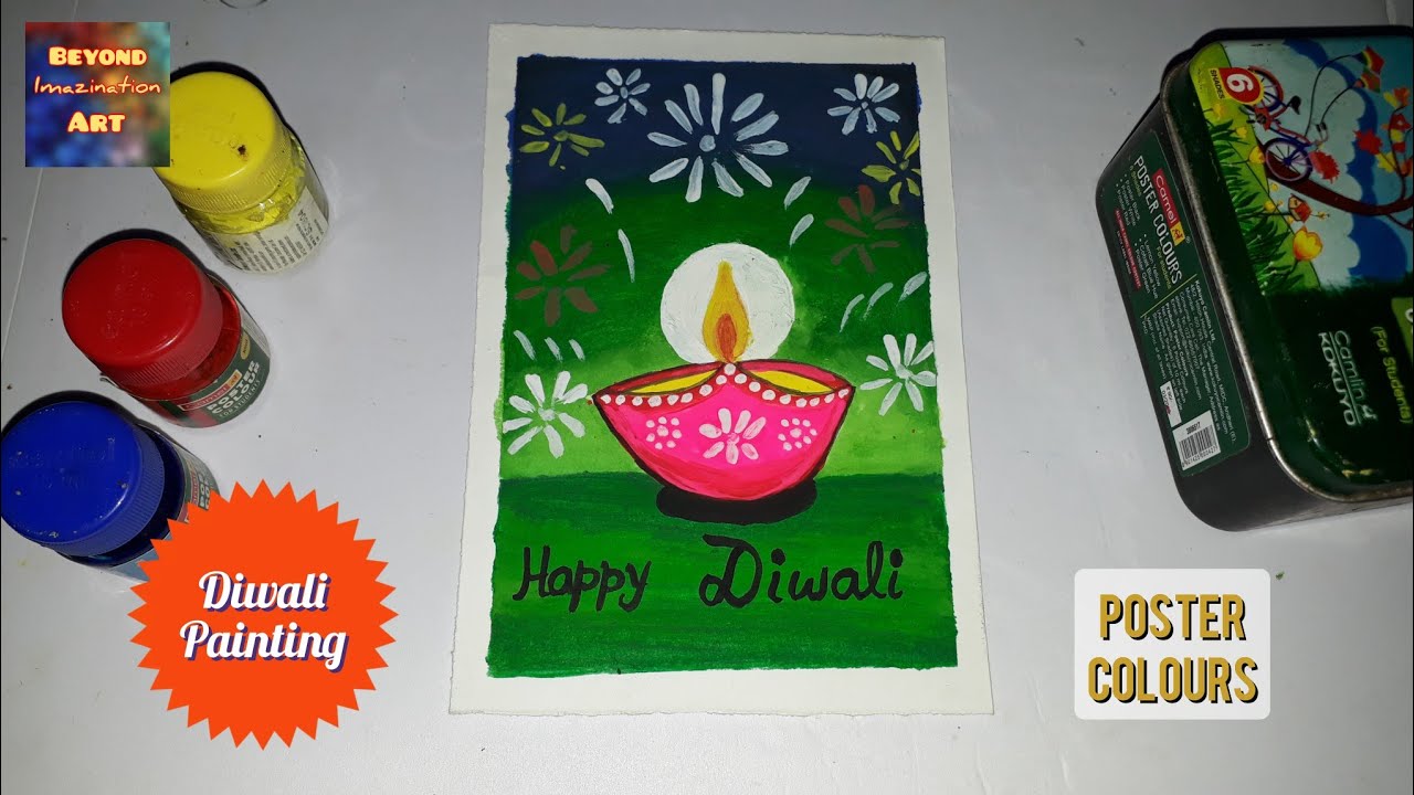 Diwali Painting / Painting on Diwali Full Video Tutorial - YouTube
