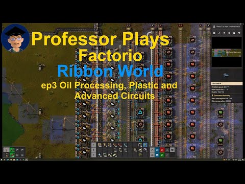 Factorio Ribbon World ep3 Oil Processing, Plastic and Advanced Circuits ...